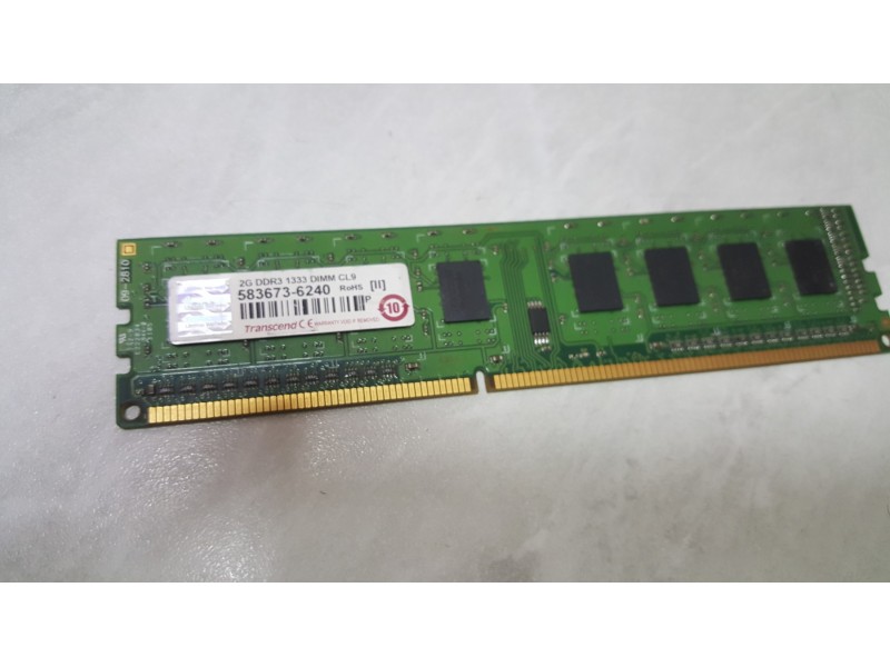 2gb ddr3 ram memorija ispravna 1333mhz transcend