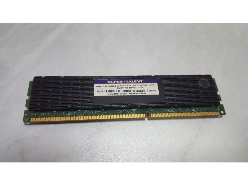 2gb ddr3 ram memorija ispravna 1333mhz Super Talent