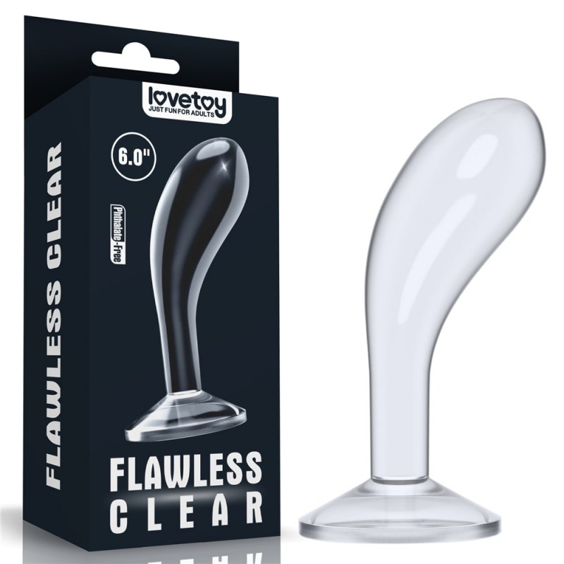 6.0'' Flawless Clear Prostate Plug LVTOY00486