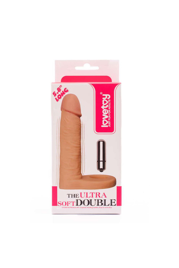 Ultra realisitčni dildo za duplu penetraciju sa vibracijom LVTOY00104