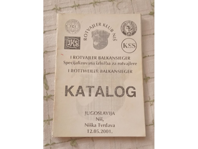 Katalog - Kinološki Savez Srbije - Niš 2001.g