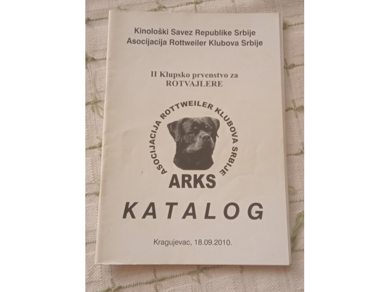 Katalog - Kinološki Savez Srbije - Kragujevac 2010.g