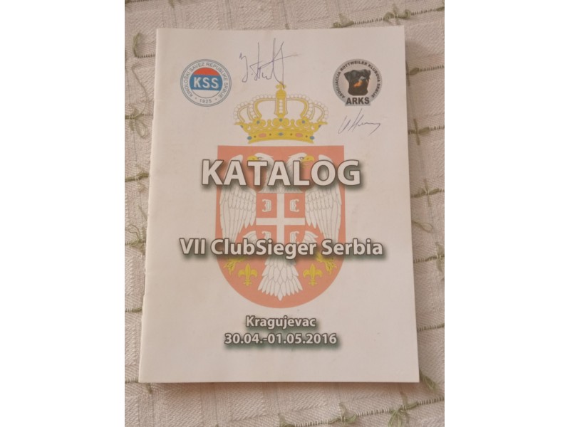 Katalog - Kinološki Savez Srbije - Kragujevac 2016.g