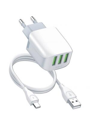 MOYE Voltaic USB Charger 3 Ports 5V/3.4A 17W White