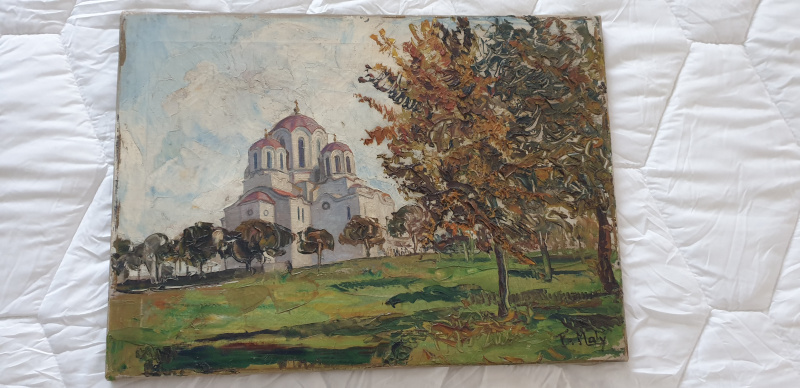 Prodaja umjetničke slike - "Manastir na Oplencu"