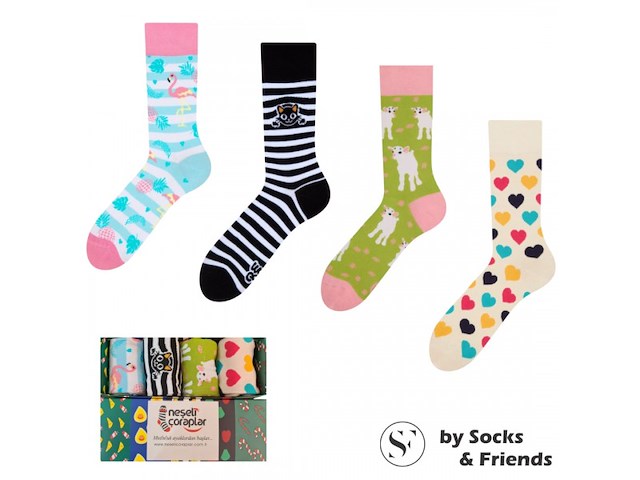 Socks &; Friends Set Čarapa 4/1 Girly