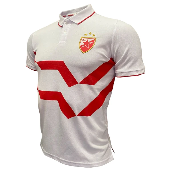 DEČIJA POLO MAJICA FK Crvena Zvezda, Makron 2022/23. bela