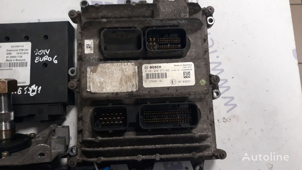 MAN D2676 EURO 6 engine ECU 0281020273, 51258047212 upravljačka jedinica za MAN TGX tegljača