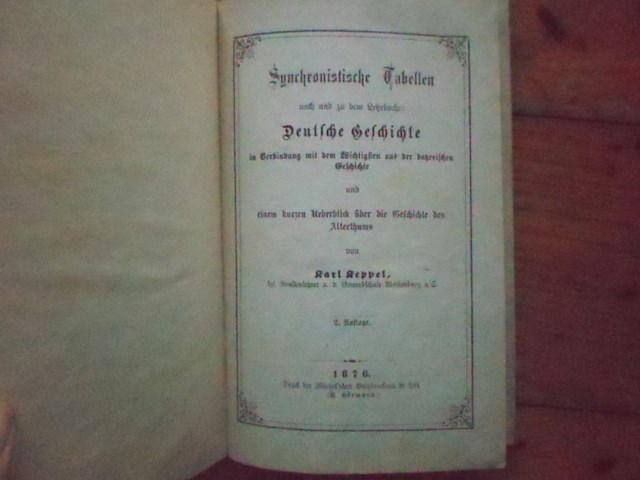 KARL KEPPEL - DEUTCHE GESCHICHTE 1876