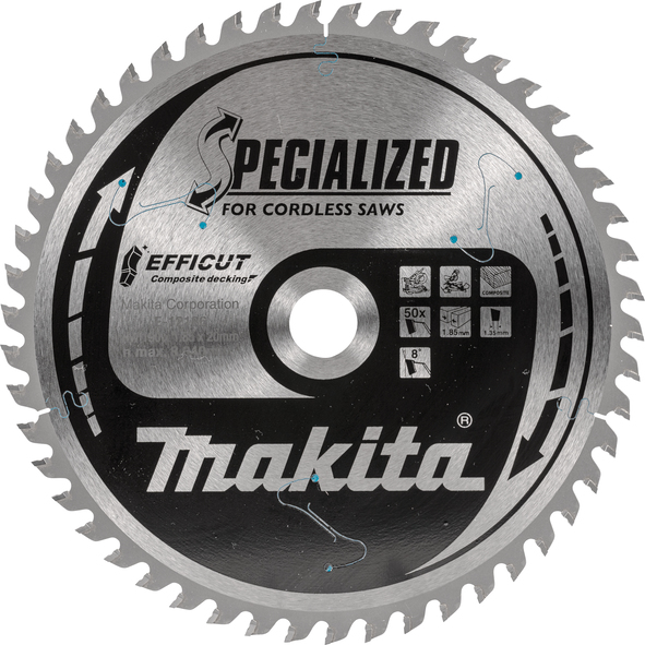 Makita List za testeru od tvrdog metala EFFICUT 190x20x1,85x50 - E-12186