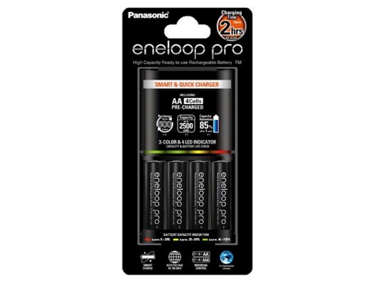 Eneloop punjač, BQ-CC55E +4xHR6 pro