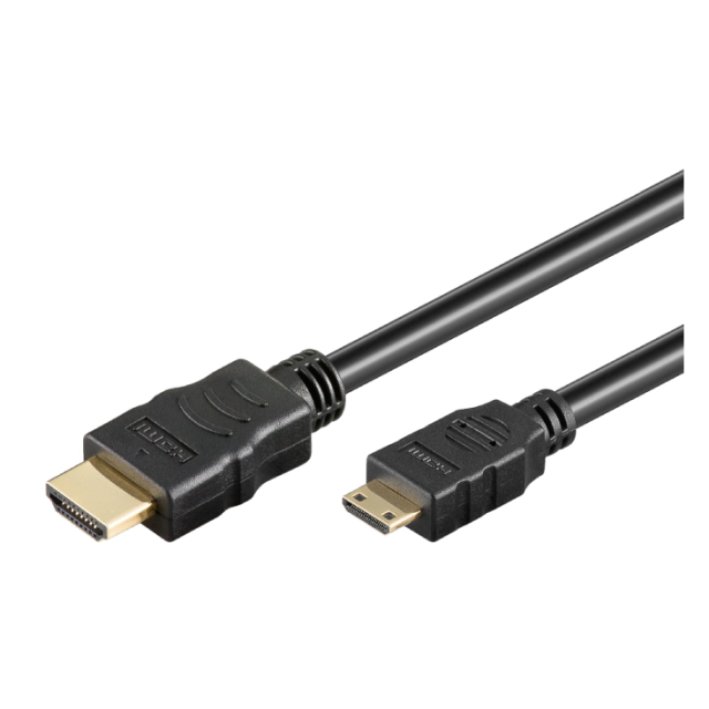 HDMI kabl 19P utikač - mini 19P utikač 1,5m, gold