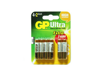 Gp baterija ultra alkalna LR03 AAA 4+2 ( 4347 )