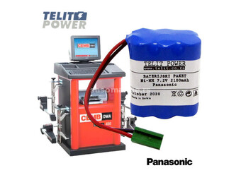 TelitPower baterija NIMH 7.2V 2100mAh Panasonic za mašinu za reglažu trapa CEMB DWA400R/800R ( P-...