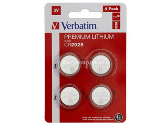 Verbatim CR2025 lithium baterija 3V 4PACK 49532 ( CR2025V4/Z )