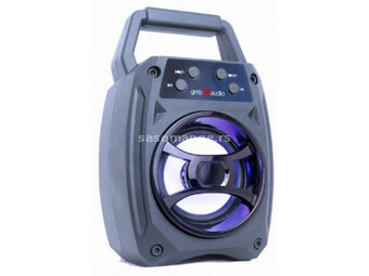 Gembird portable bluetooth speaker 5W, FM, USB, SD, 3,5mm, LED black SPK-BT-14