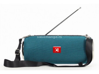 Gembird portable bluetooth speaker +handsfree 2x5W, FM, USB, SD, AUX + antena green SPK-BT-17-G