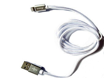 Xwave USB kabl/USB 2.0(tip A)- LIGHTNING(iPHONEkompatibilni)/dužina 1.2m/3A/Aluminium/srebrni upl...