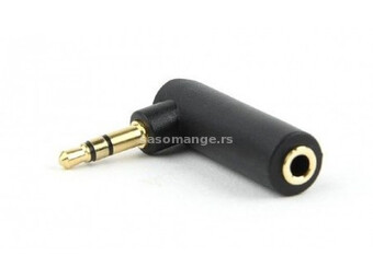 Gembird 3.5 mm stereo audio right angle adapter, 90 A-3.5M-3.5FL