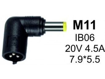 Gembird (M11) konektor za punjac 90W-20V-4.5A, 7.9x5.5mm PIN NPC-IB06