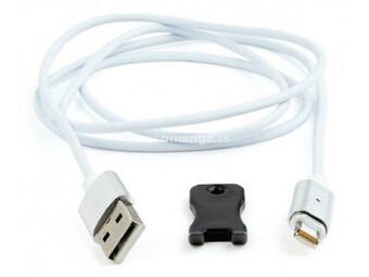 Gembird magnetic USB 8-pin male cable, silver, 1 m CC-USB2-AMLMM-1M