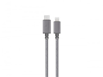Xwave USB tamno sivi upleteni kabl, iphone duzine1.2 m ( NT USB i/DG )