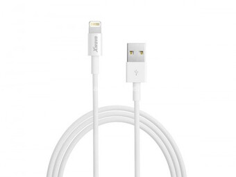 Xwave USB kabl USB 2.0 (tip A -muški) -apple lightning( za iPHONE -muški) dužina 1.5m 3A brzi bel...