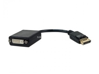 Fast Asia Kabl adapter DisplayPort (M) - DVI-I Dual link (F) crni