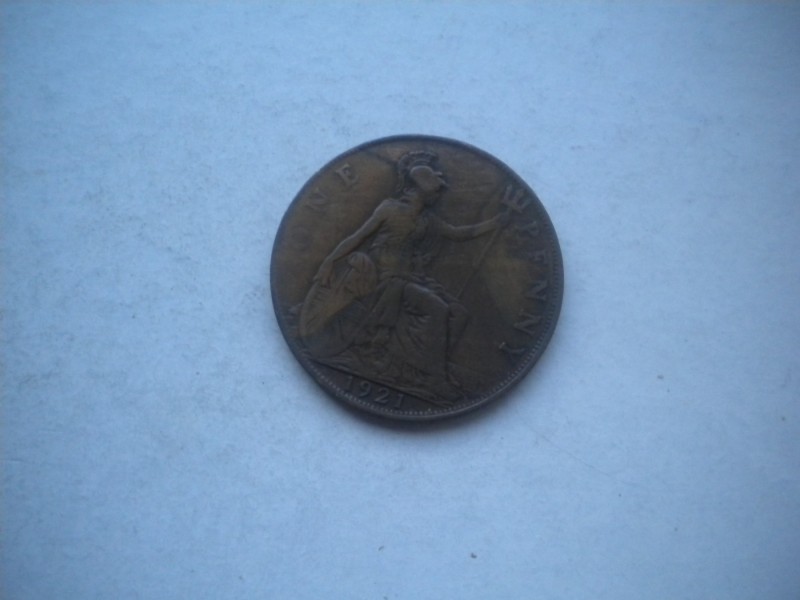 ONE PENNY 1921 - V.BRITANIJA