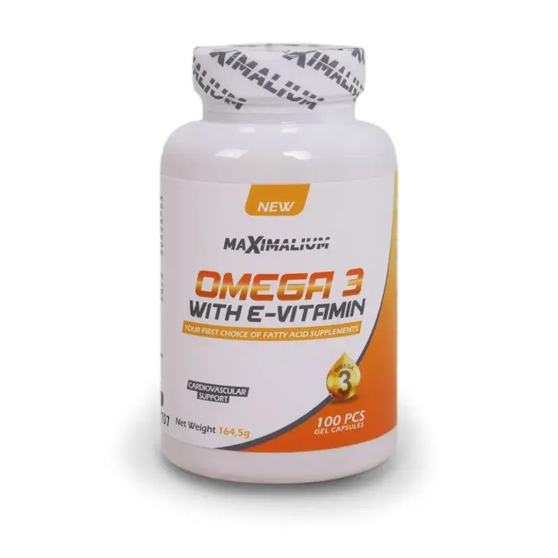 Omega 3 + Vitamin E 100gelcaps - Maximalium