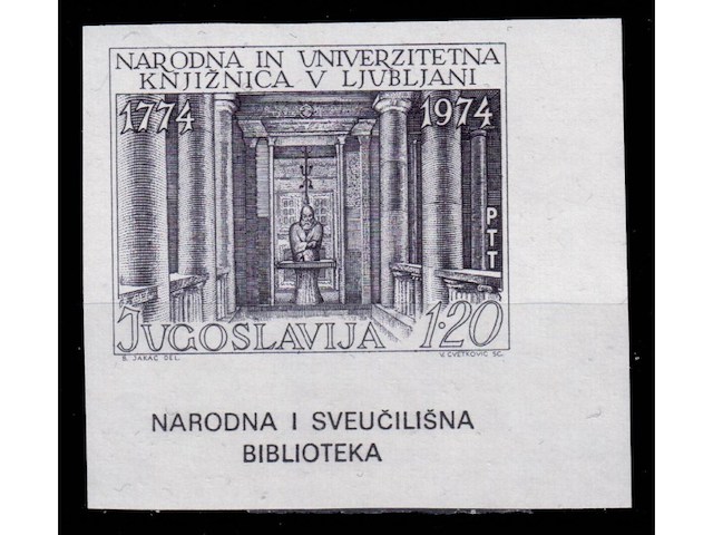 BA-UNIVERZITETSKA BIBLIOTEKA LJUBLJANA 1974 NEZUPČANA