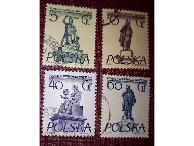 Polska 1955 spomenici