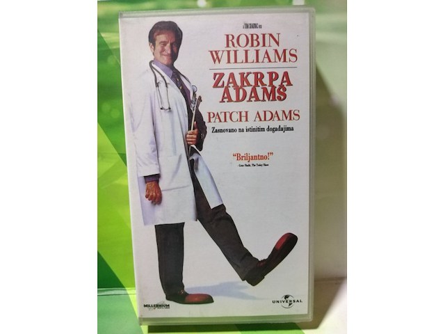 Zakrpa Adams - Robin Williams / VHS /
