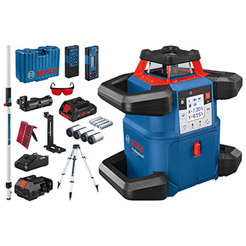 Bosch rotacioni laser GRL 600 CHV + stativ BT 170 HD + letva GR 240 + ProCORE 4,0Ah 18V + prijemnik LR 60 + daljinski upravljač RC 6 06159940P5