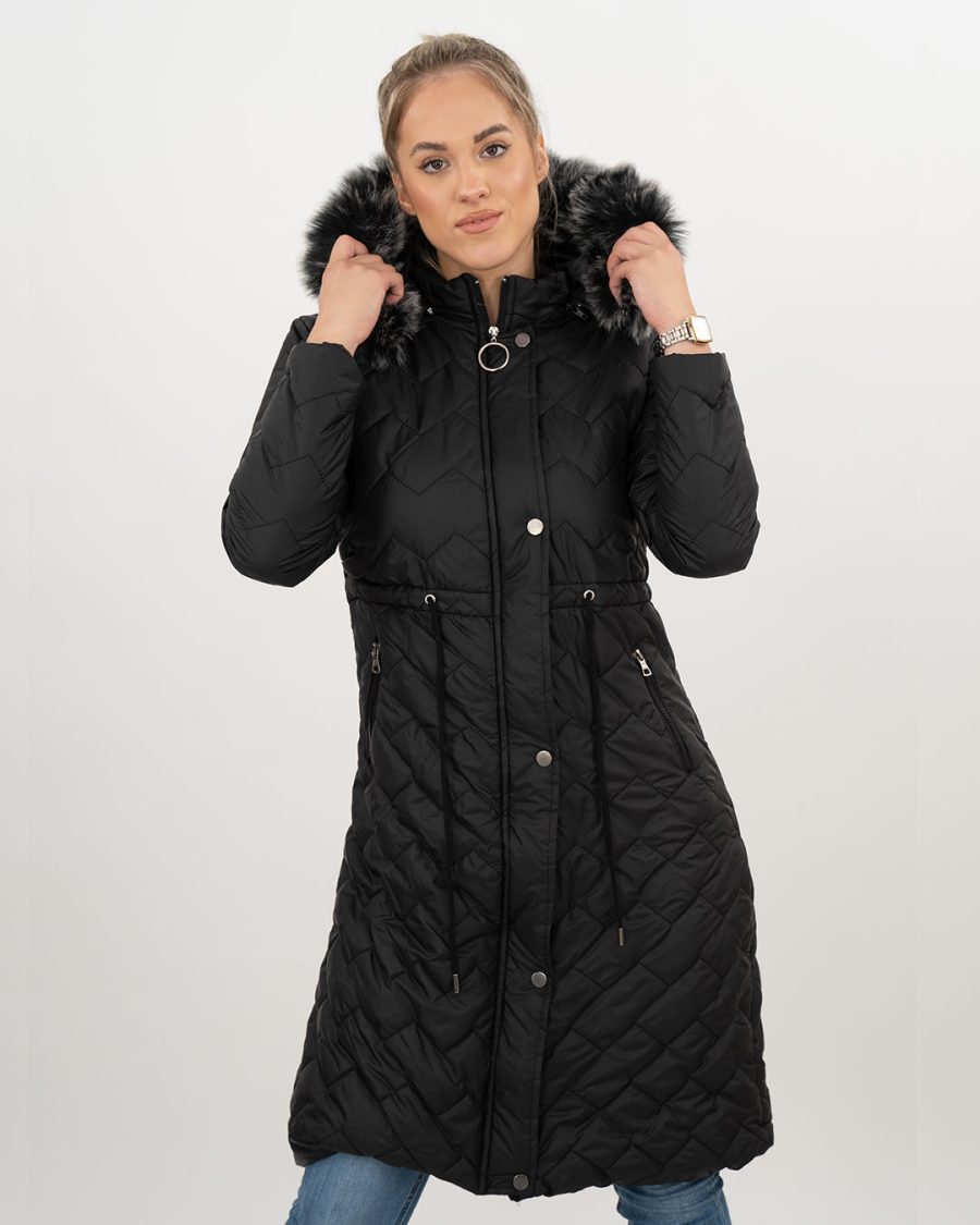Ženska zimska jakna – Parka – AM B124 – Crna