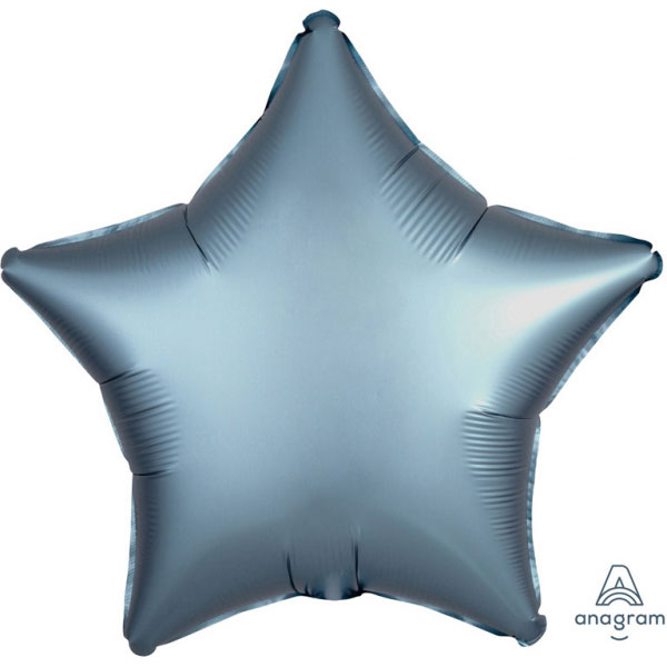 3681501
19″ Foil Star Satin Luxe Steel Blue