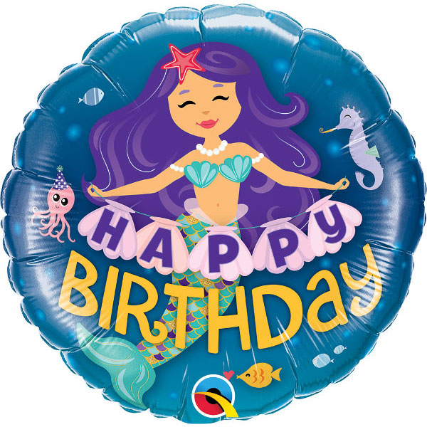 57799
18″ Foil Happy Birthday Mermaid