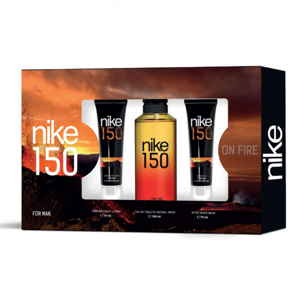 NIKE On fire men trio poklon set (toaletna voda 150ml + gel za tuširanje 75ml + afteršejv 75ml) NKS 001252