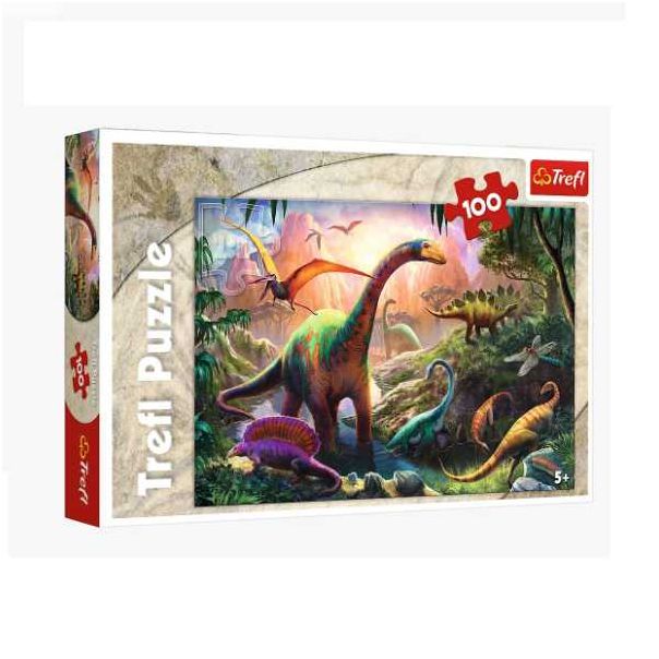 TREFL Puzzle Dinosaurusi i njihov svet - 100 delova