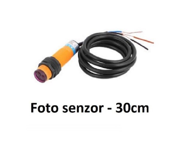 Foto senzor - 30cm - NPN - NO - difuzni - G18