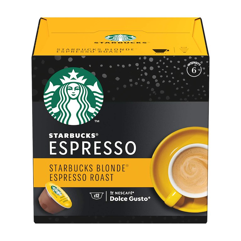 STARBUCKS BLONDE Espresso Roast by NESCAFÉ Dolce Gusto Blonde Roast kapsule za kafu 12 kapsula / 12 napitaka, kutija, 66 g