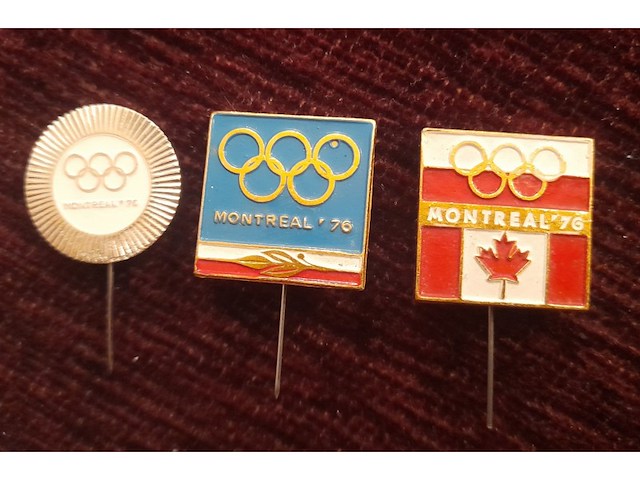 Montreal 76, Tri različite olimpijske značke