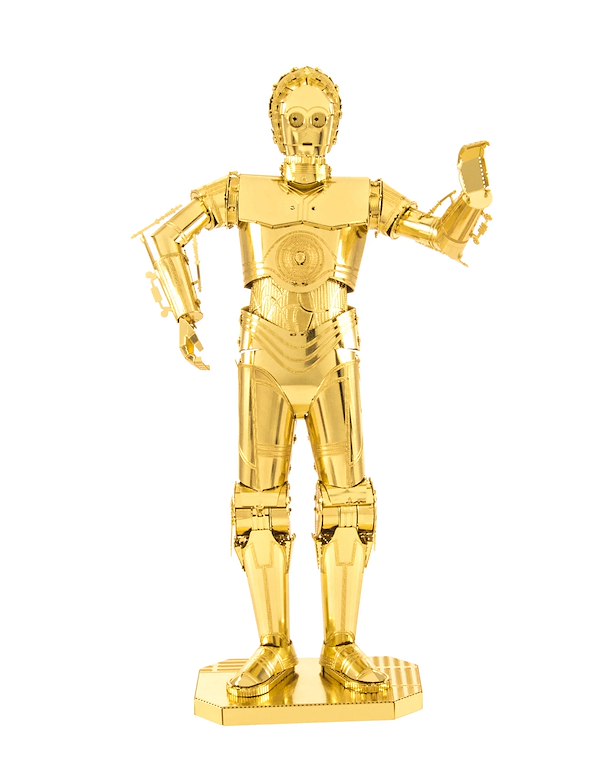 3D metalna maketa - STAR WARS Robot C-3PO gold