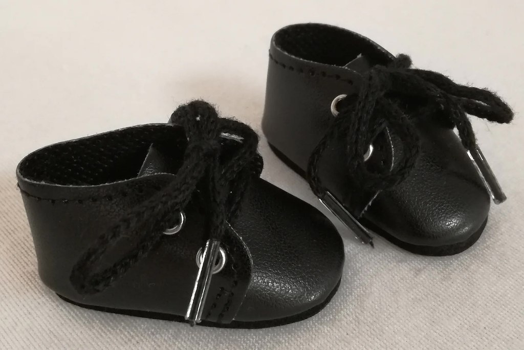 Crne cipele za lutke od 32cm