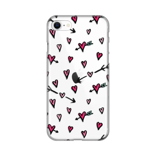 Silikonska futrola - maska print Skin za iPhone 7/8/SE 2020/2022 Heart Pattern