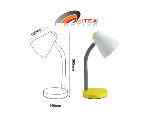 Mitea stona lampa, 1x15W, E27, žuta, M1000