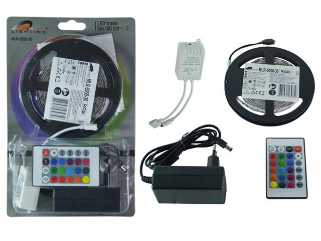 Mitea LED traka, MLR-5050-30, RGB, 30 LED, sa ispravljačem