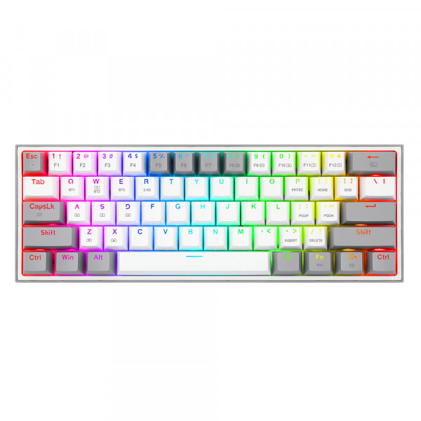 Redragon Fizz Pro White/Grey K616 RGB Wireless/Wired Mechanical Gaming Keyboard