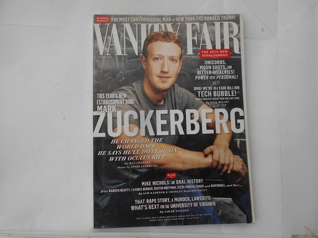 Vanity fair,oct 2015.,Mark Zuckerberg Zakerberg