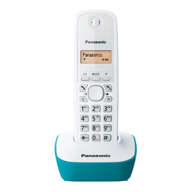 Panasonic bežični telefon, KX-TG1611FXC, tirkizni